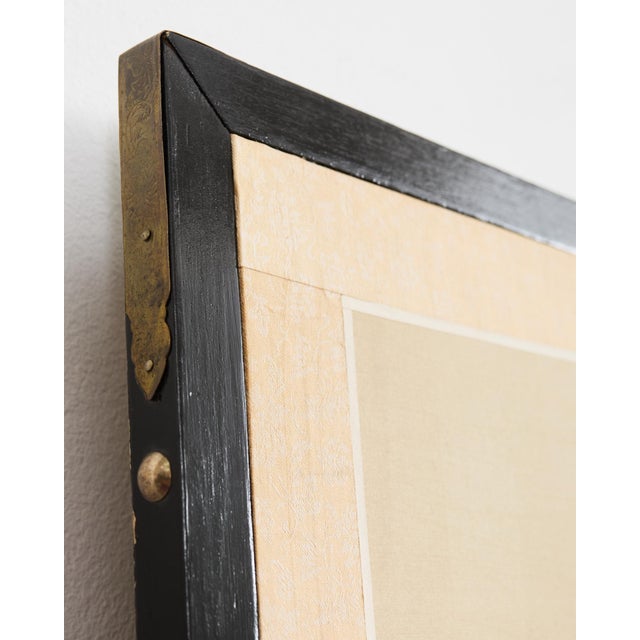 Asian Four Panel Byobu Screen Hundred Flowers Bloom | Chairish