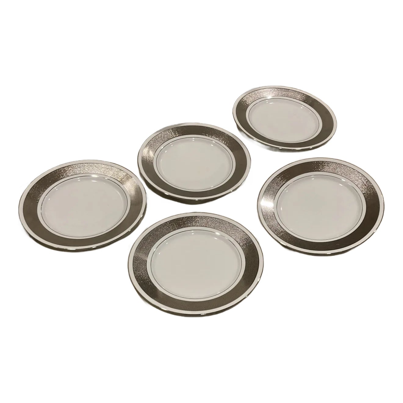 Legle Limoges Hand Decorated Fine French Porcelain Plates- Set of 5 ...