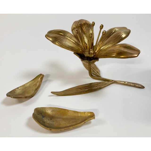 Brass "Party Flower" Ashtray | Chairish