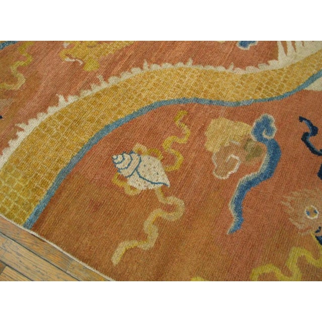 Mid 18th Century Antique Ningxia Pillar Rug | Chairish