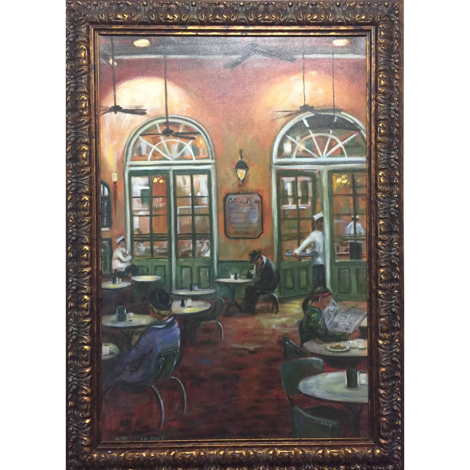 "Cafe Du Monde" Contemporary New Orleans French Quarter Scene Oil ...