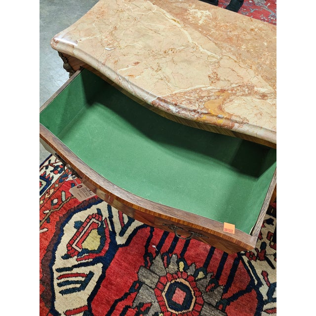 19th Century Italian Style Veneer Comodo Marble Top With Ormau Bronze ...