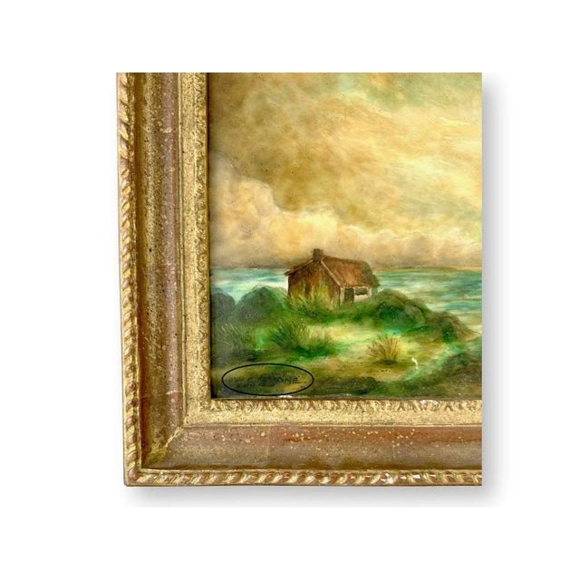 French Rural Farm Scene Painting | Chairish