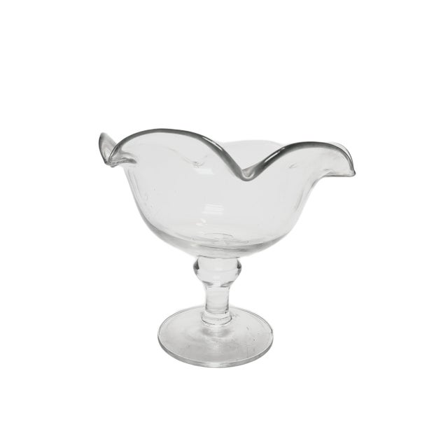 Postmodern Transparent Bowl on Stand, Poland, 1970s | Chairish