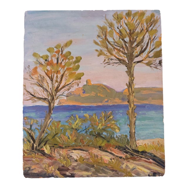 20th Century French Blue Coast Painting | Chairish