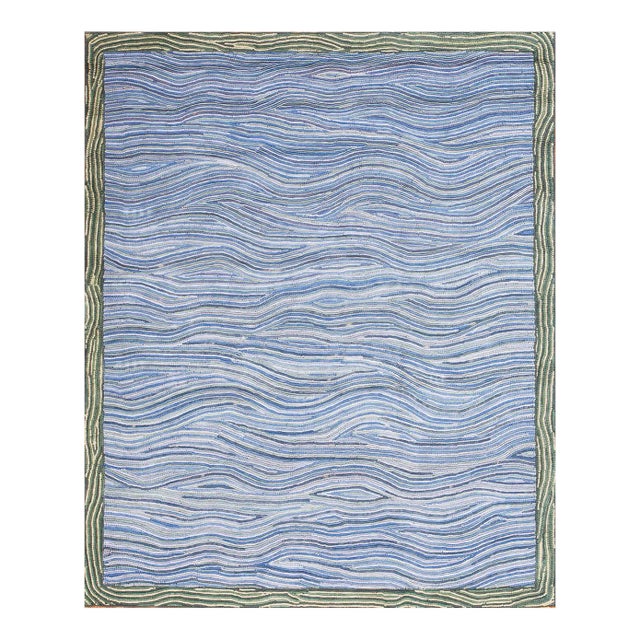 Contemporary Hooked Rug 6' X 9' | Chairish