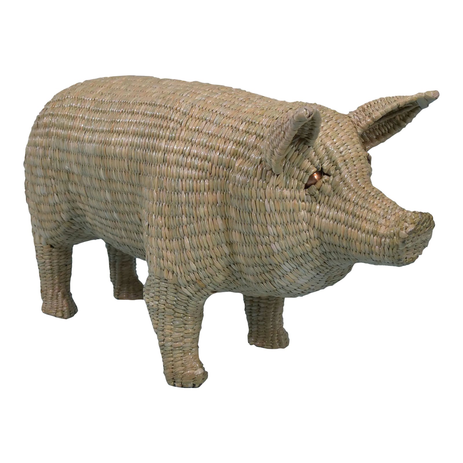 Medium Pig Figure By Mario Lopez Torres | Chairish