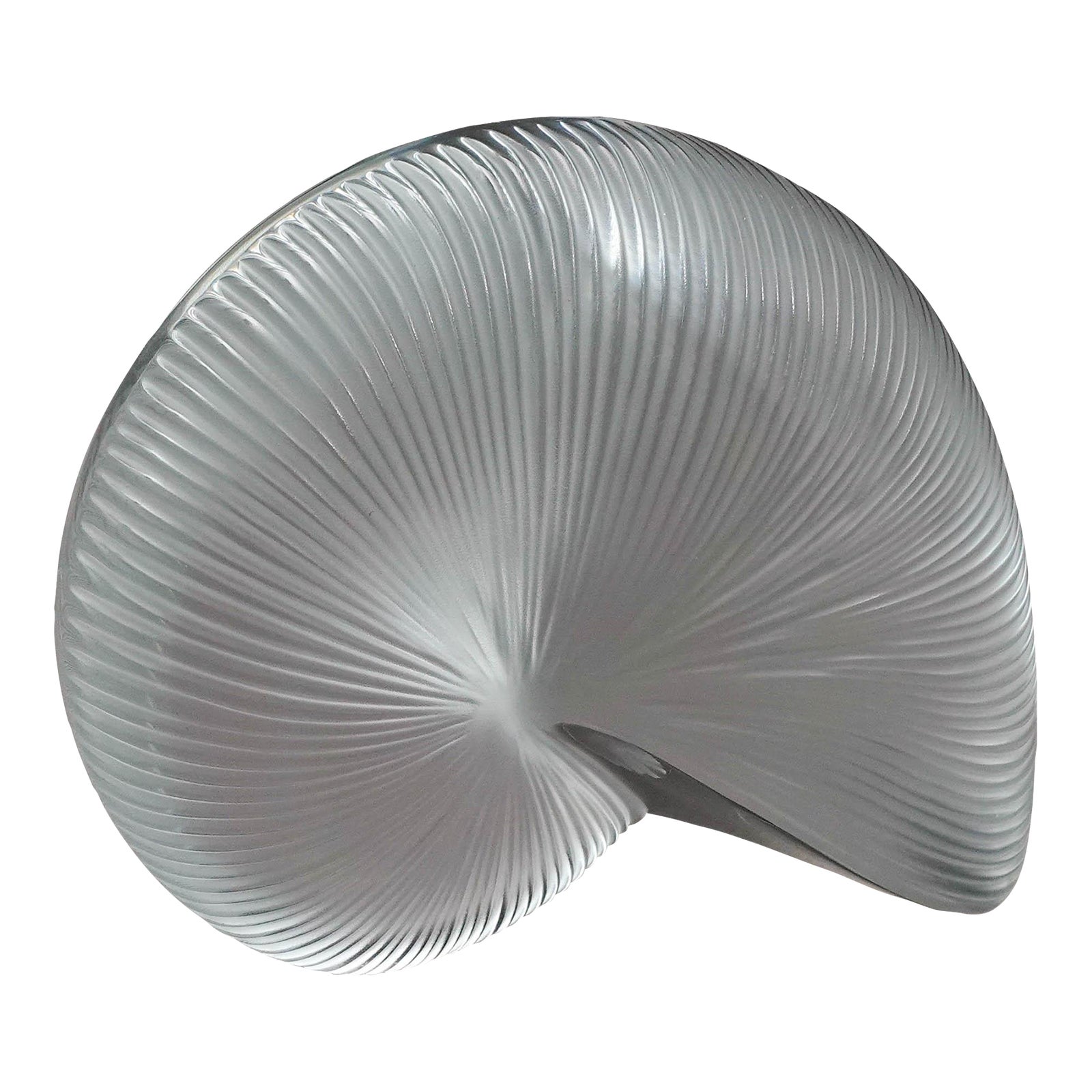 Mid 20th Century Baccarat Crystal France Nautilus Shell Large ...