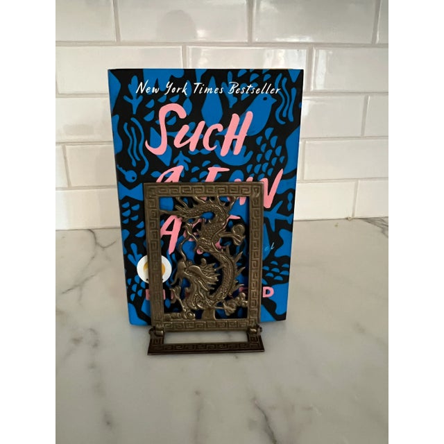 Vintage Mid-Century Brass Asian Inspired Greek Key Bookends - a Pair ...