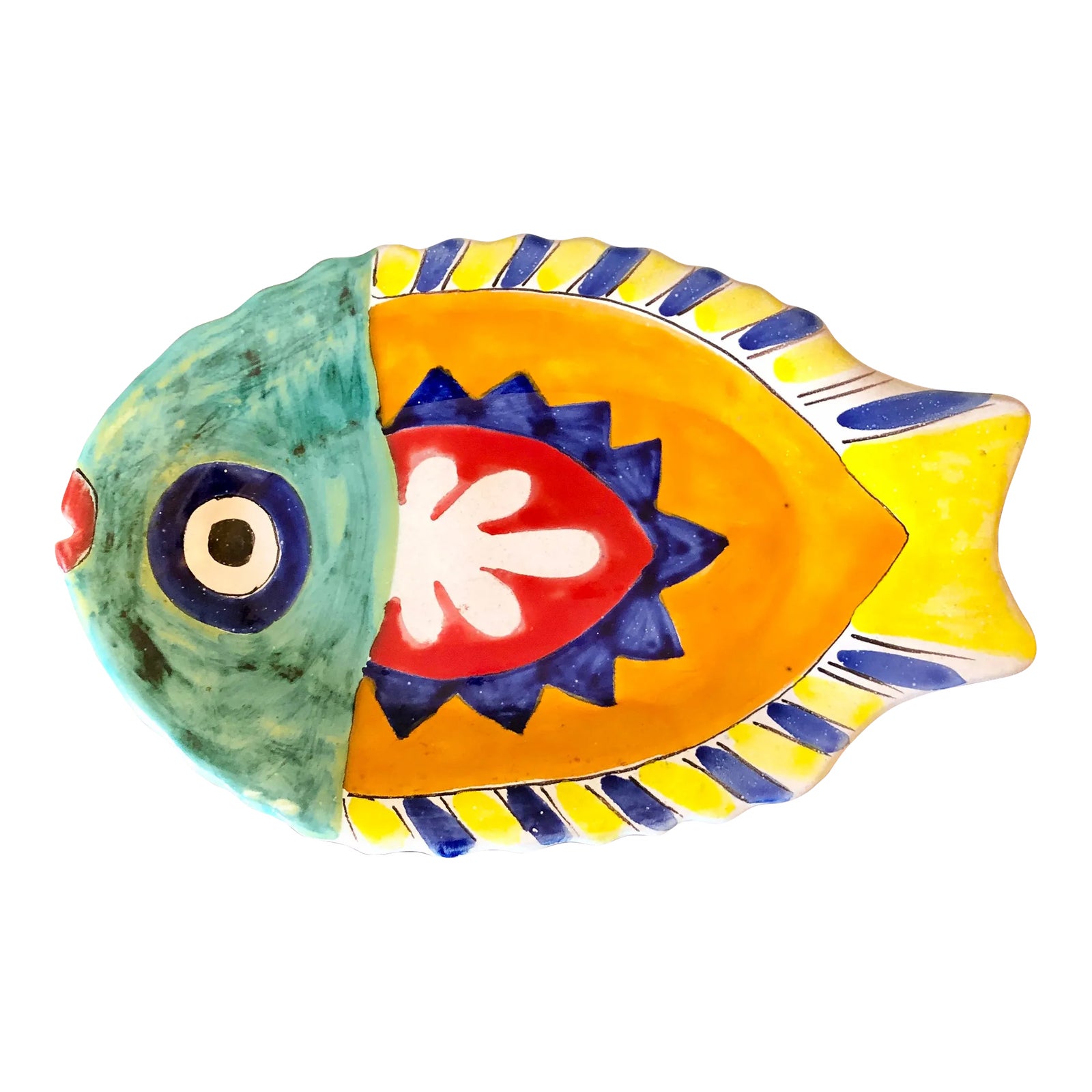 Giovanni DeSimone Italian Pottery Fish Platter | Chairish