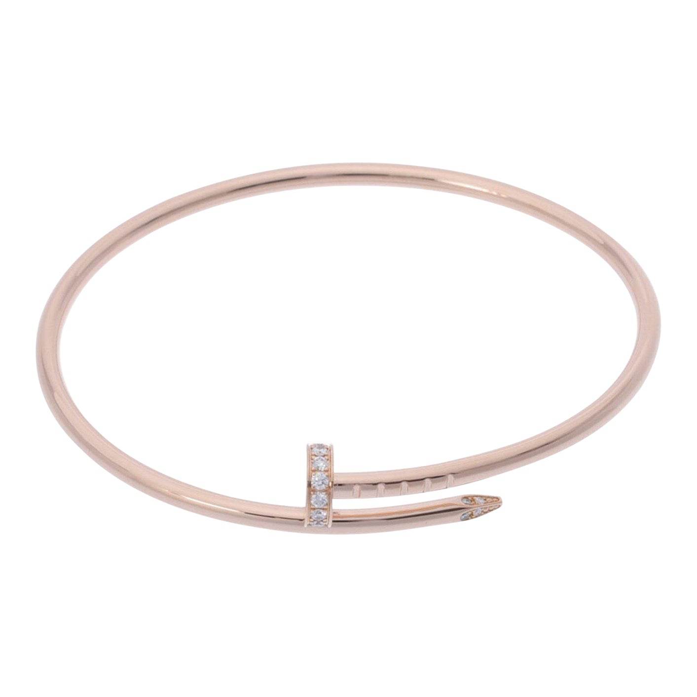 Cartier Just Ankle Sm #16 Women's K18 Pink Gold Bracelet | Chairish