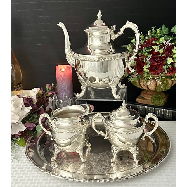 Vintage Silver Plated Tea Service Set - 4 Pieces | Chairish