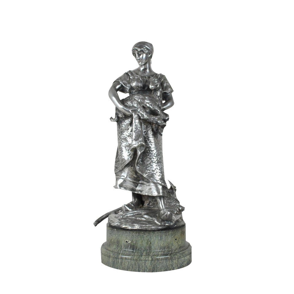 R Rozet, Agricultural Trophy, Early 20th Century, Silvered Christofle ...