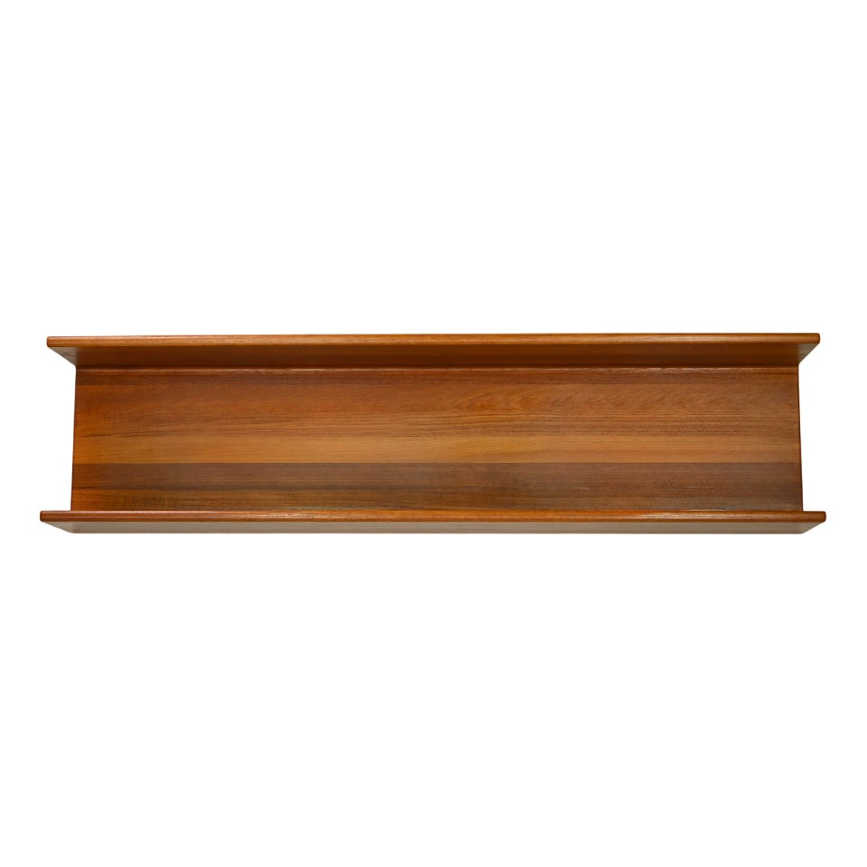 Vintage German Teak Wall Shelf, 1960s | Chairish