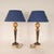 Vintage French Giltwood Lamps Indigo Blue Gold Pineapple Napoleonic ...