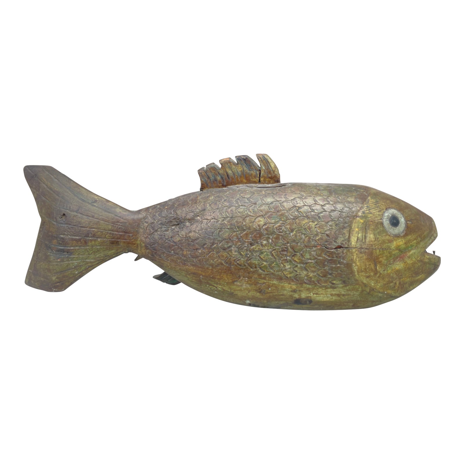 Double Sided Late 19th C. English Fishmonger's Sign | Chairish