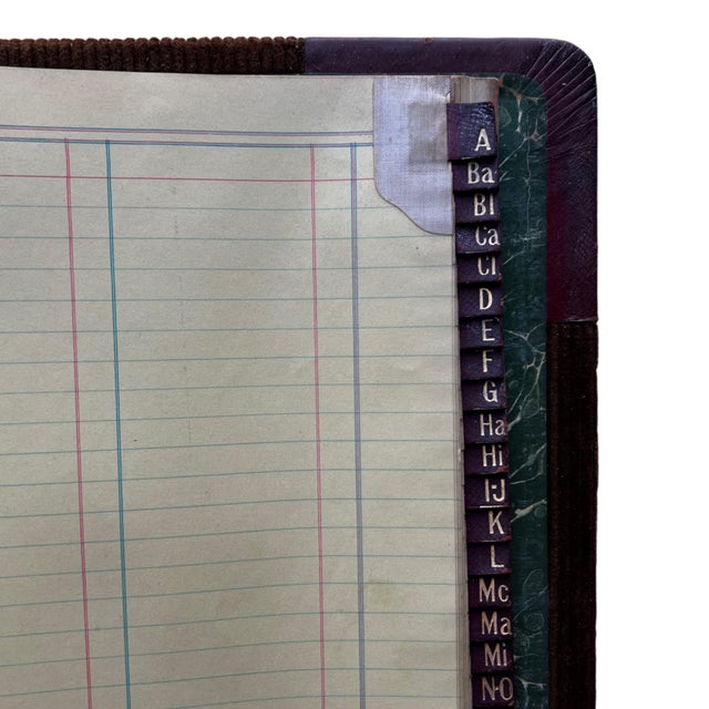 Early 20th Century Trust of New York City Vintage Leather Ledger Book ...