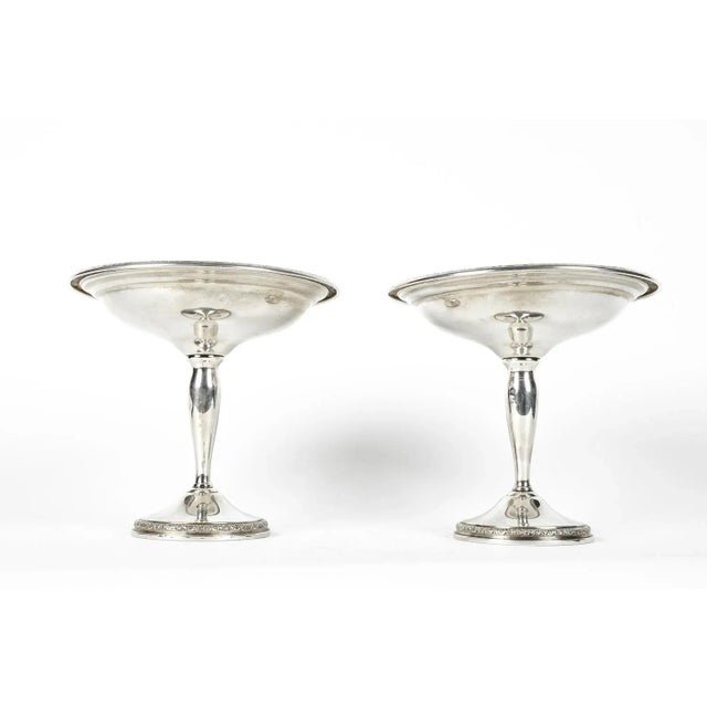 Pair of Sterling Silver Dessert Compotes | Chairish