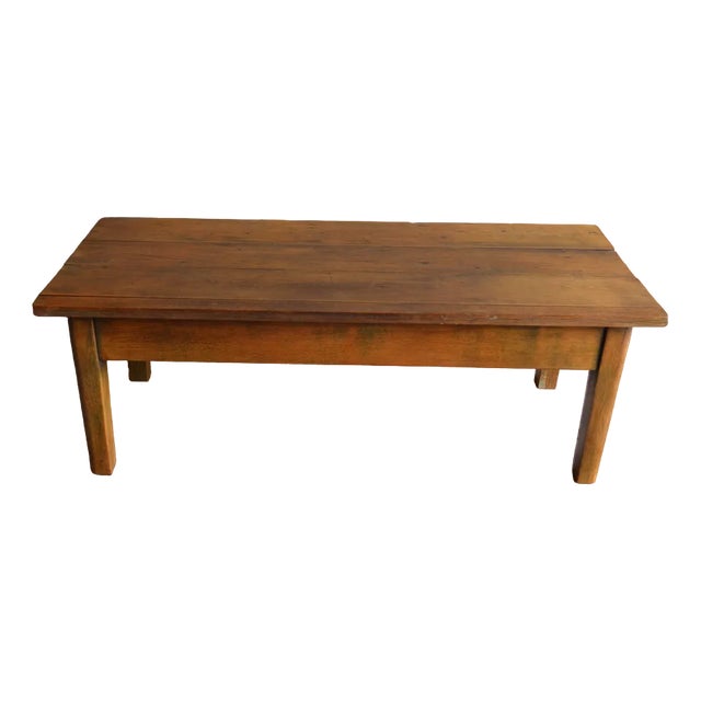 Antique Oak Coffee Table | Chairish