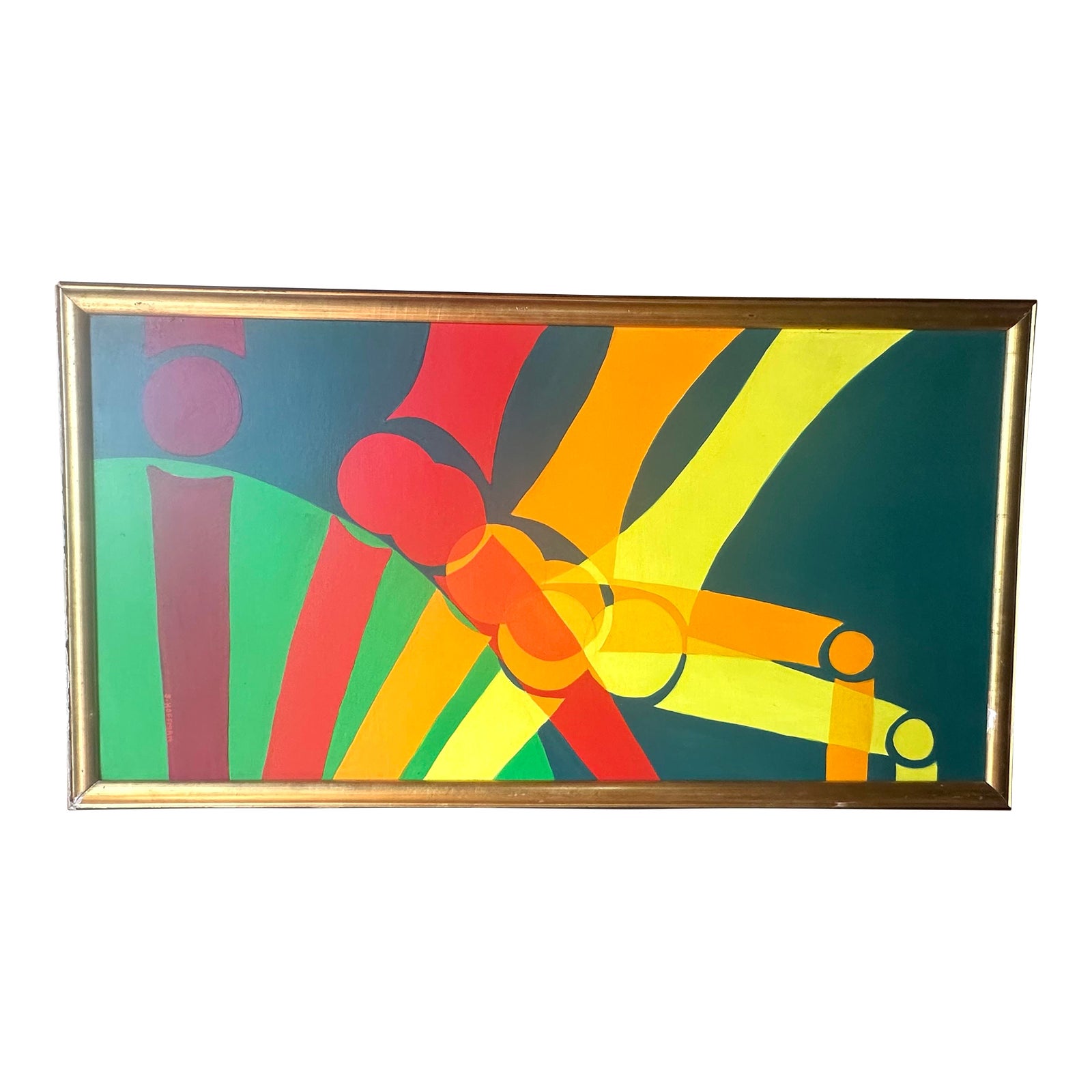 Quads II by Susan Hoffman Modernist Color Block Painting | Chairish