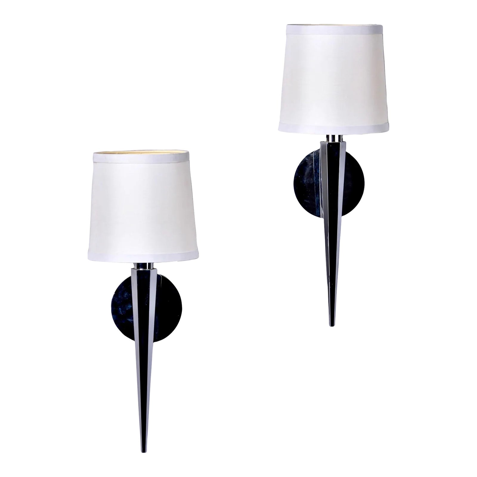 Barbara Barry for Boyd Lighting Polished Nickel Pacific Heights Sconces ...
