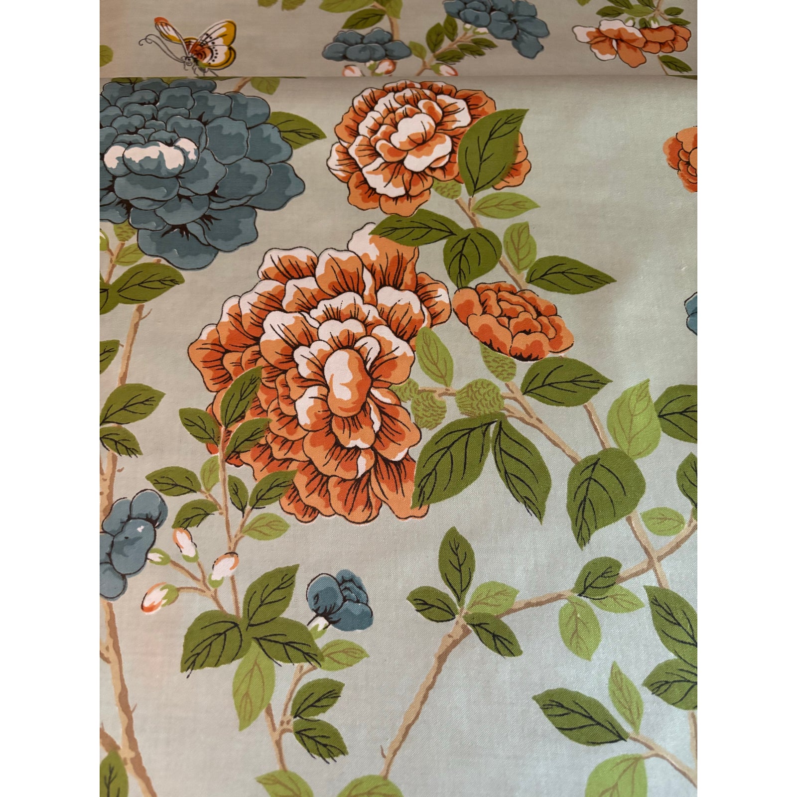 6.5 Yards of “Chinese Peony” From G. P. J. Baker England. | Chairish