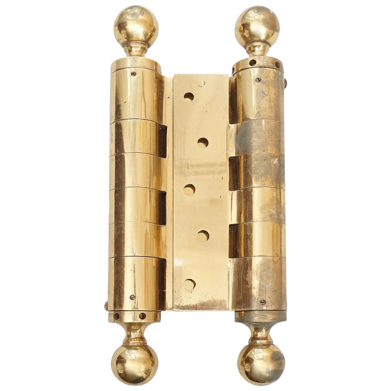Enormous Solid Brass Church Door Hinges Paperweight | Chairish
