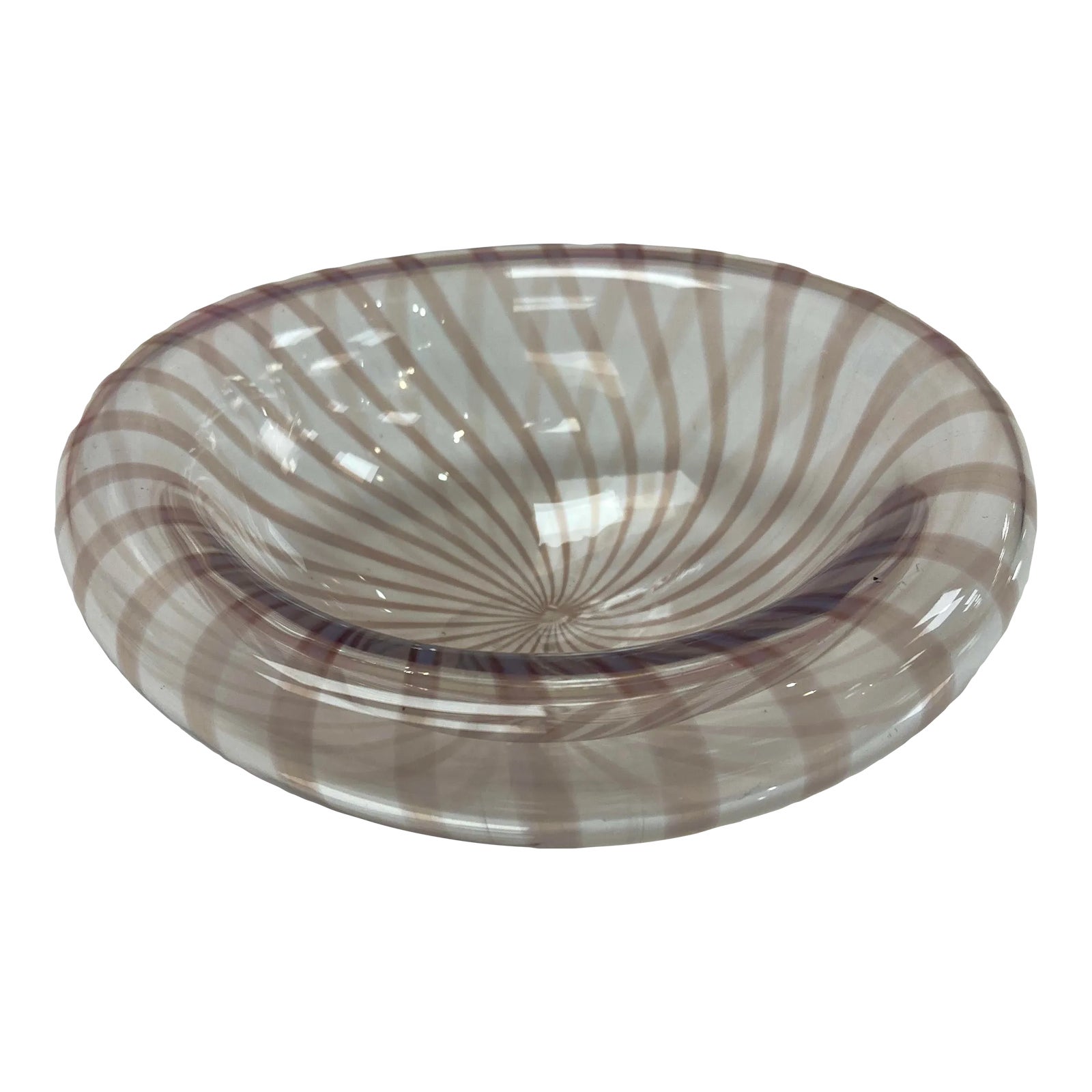 Vintage John Geci Penland Signed Artglass Bowl | Chairish