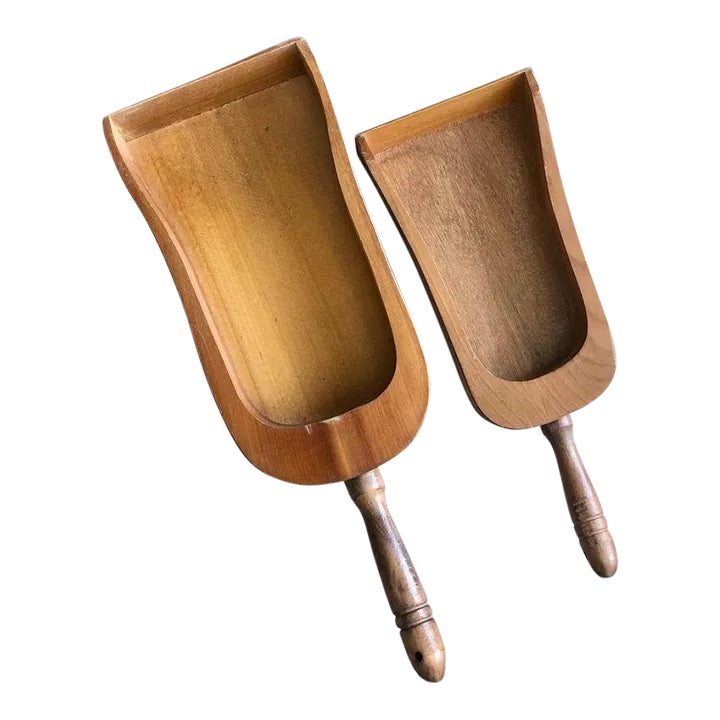 20th Century Grain Scoops - a Pair | Chairish