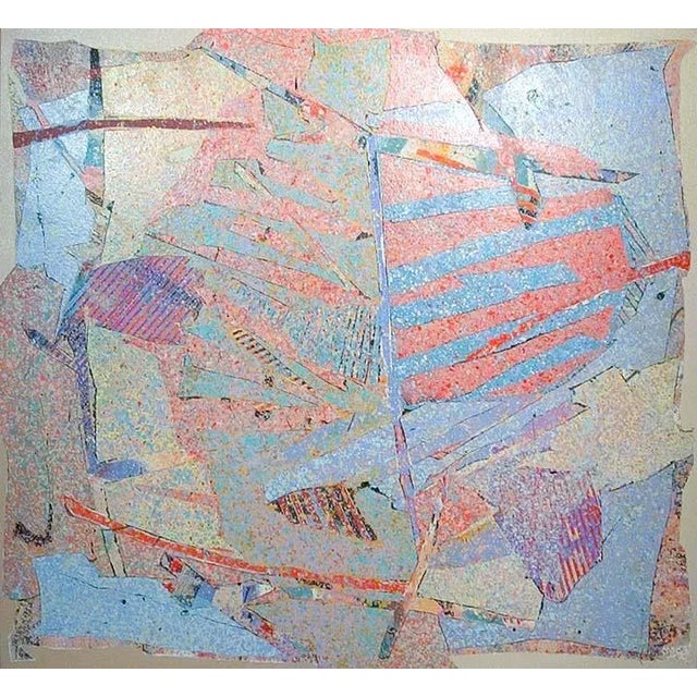 1980s Sally Anderson "Improvisation" Original Abstract Painting | Chairish