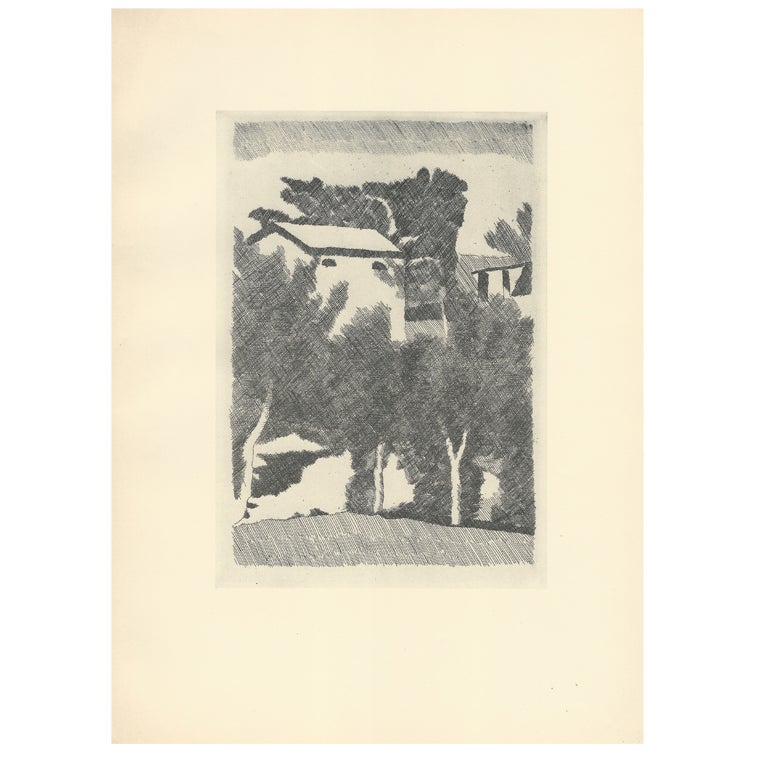 Giorgio Morandi, Landscape with Three Trees, 1933-1957, Lithograph ...