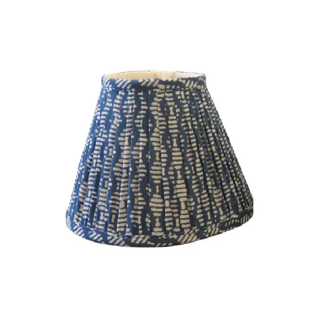 Custom Maison Maison Gathered Lampshades - a Pair | Chairish