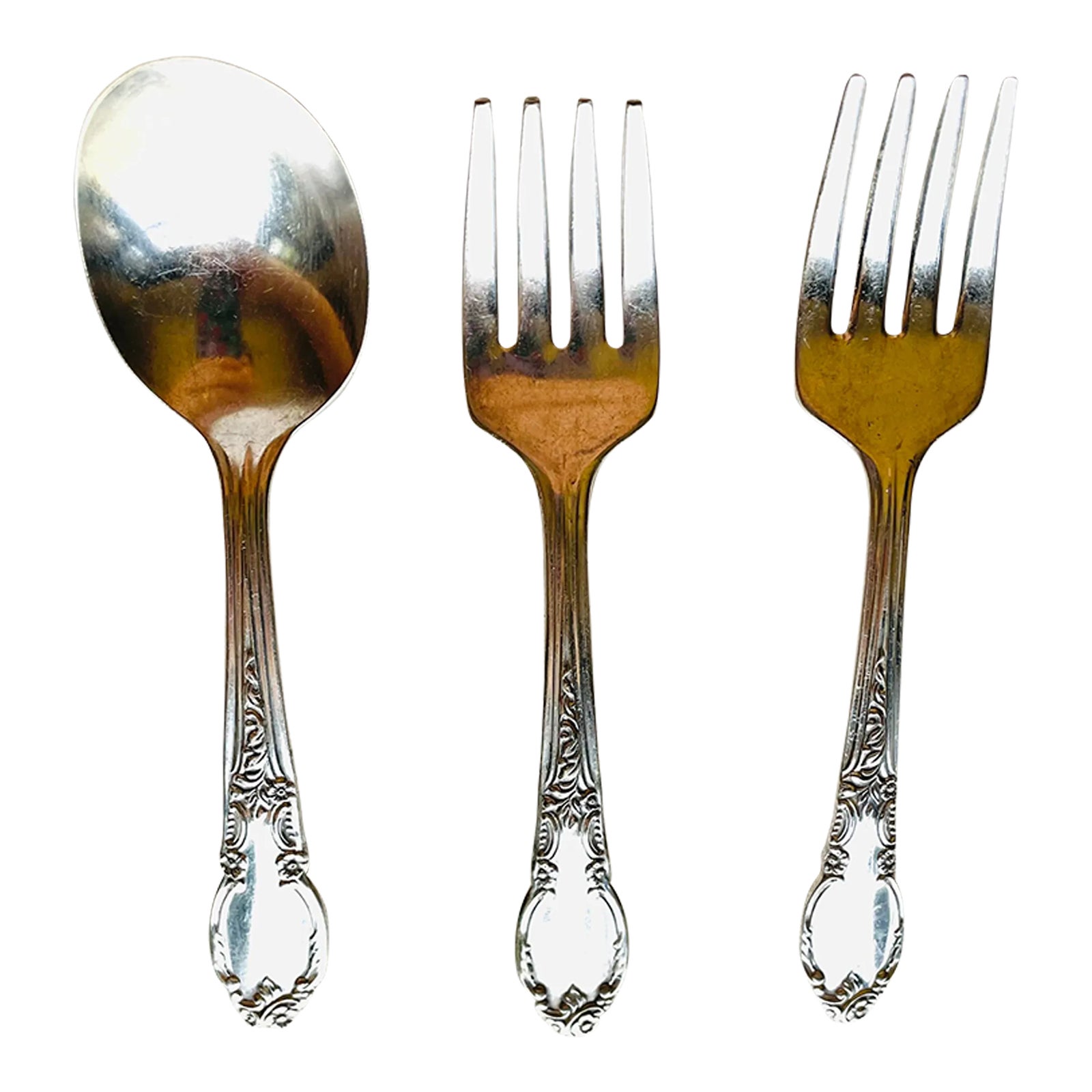 1950's Oneida 1881 Rogers Silver Plate " Enchantment" Pattern Baby ...