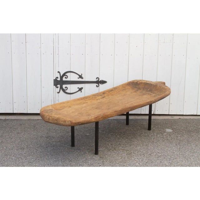 Antique Naga Wooden Trough Table | Chairish