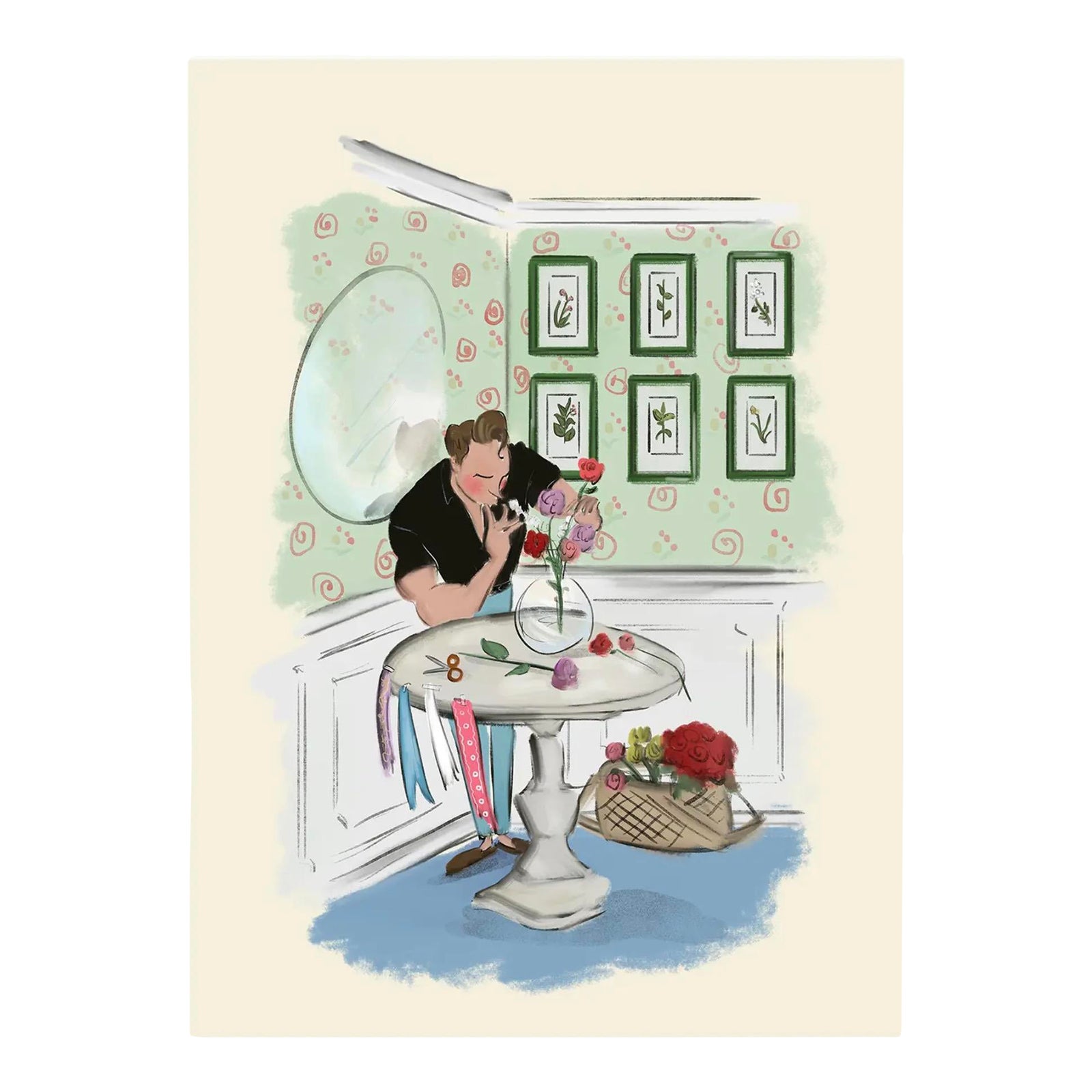 "The Flower Arranger" Limited Edition Print on Etching Paper by Tug ...