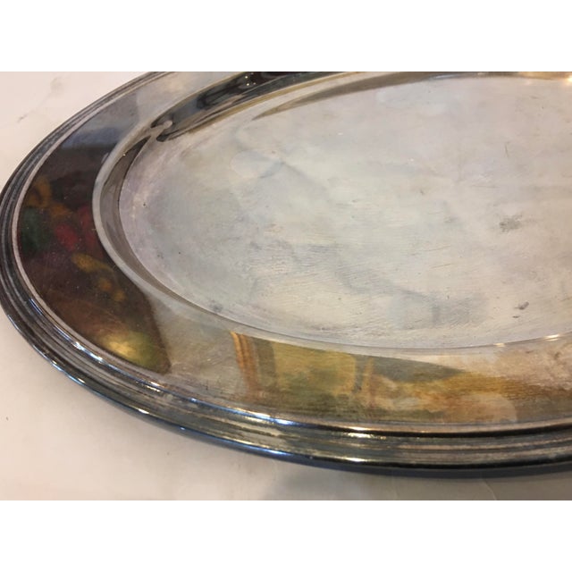 Vintage International Silverplate Oval Tray | Chairish