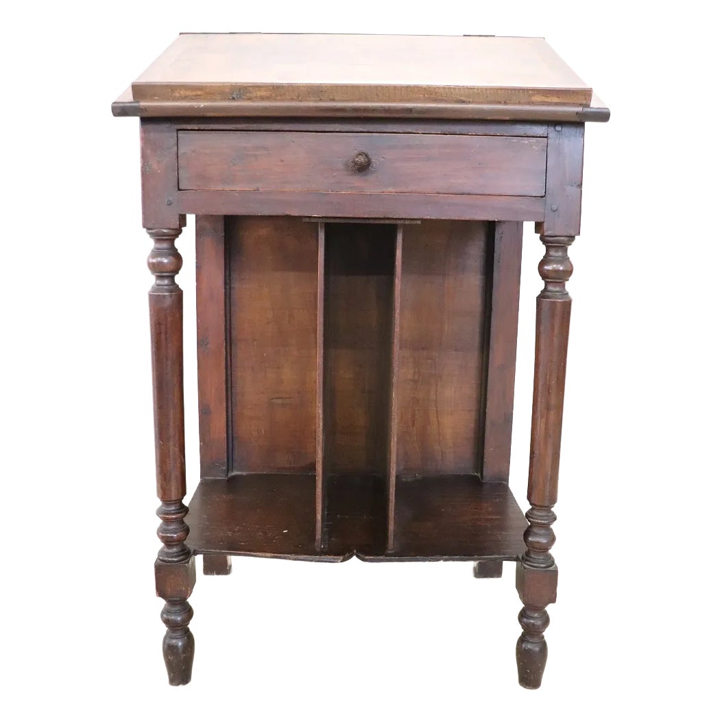 Antique Writing and Reading Stand Lectern in Poplar Wood, 19th Century ...