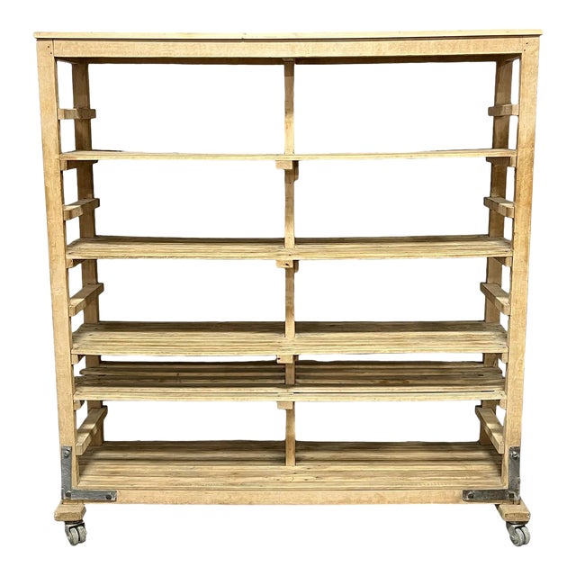 1910s Antique French Wooden Bakery Cart | Chairish