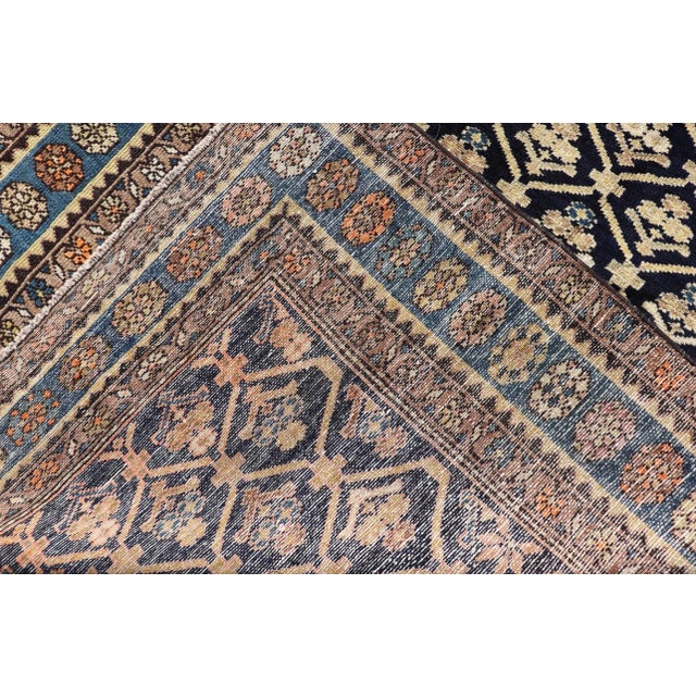 Persian Antique Malayer Rug With Layered Motifs and Geometric Design ...