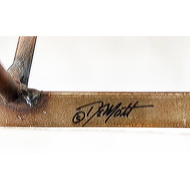 Vintage Brutalist John DeMott Large Sailboat Brass Sculpture Wall ...