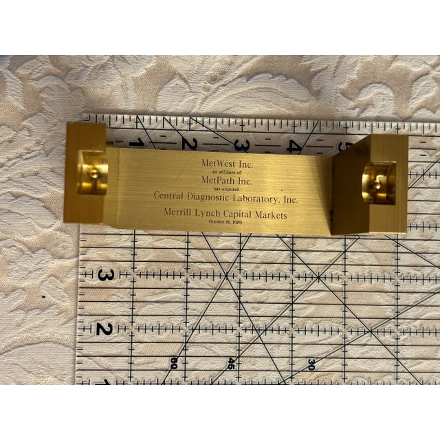 Vintage Brushed Brass Tiffany & Co. Swing Desk Clock With Swiveling ...