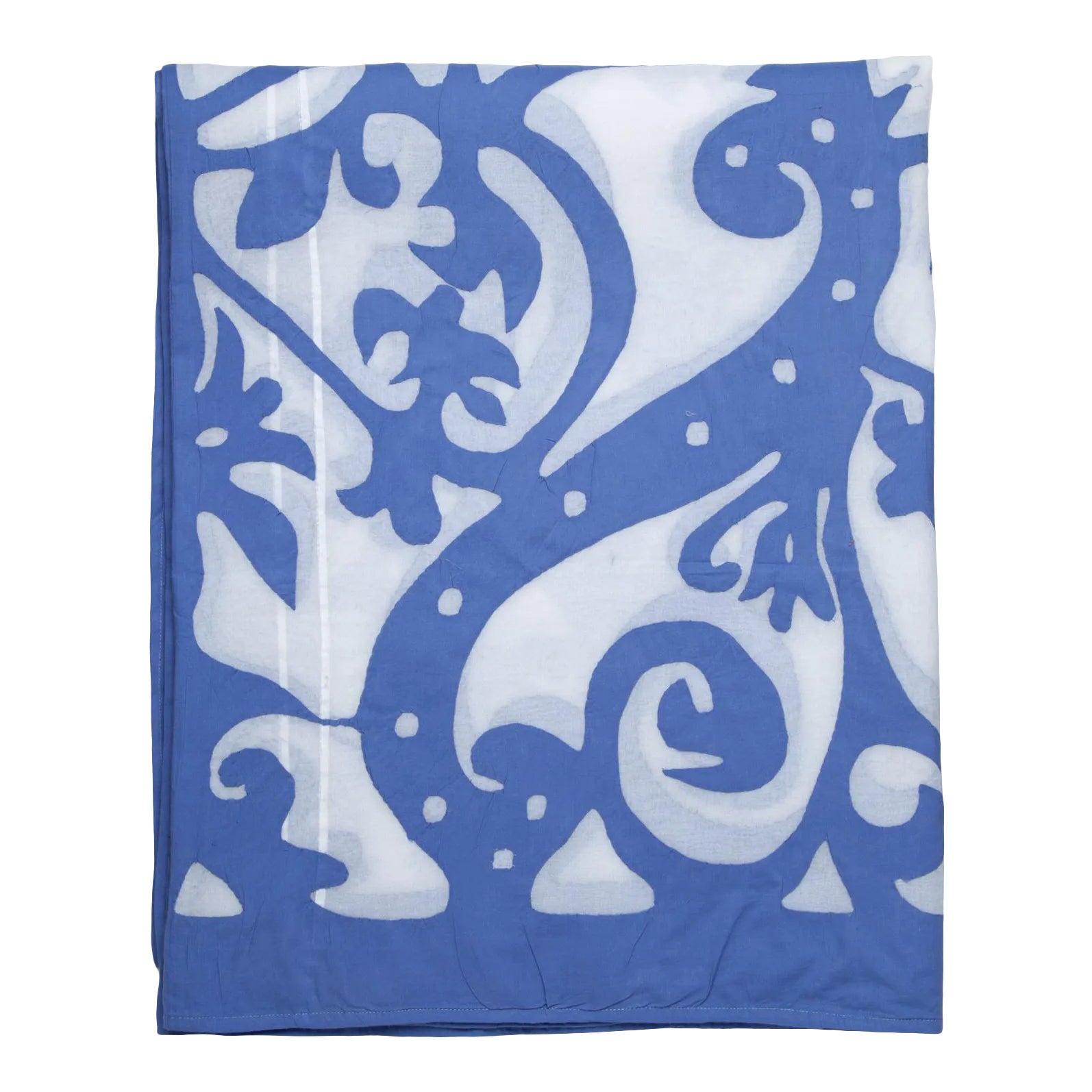 Rumana Applique Bedspread, Twin - Periwinkle | Chairish