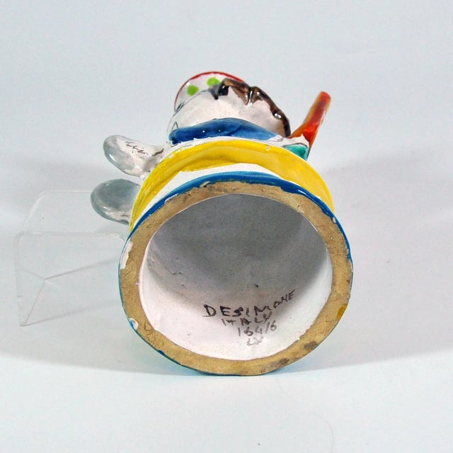 Desimone Figural Angel With Cymbals Candle Holder | Chairish