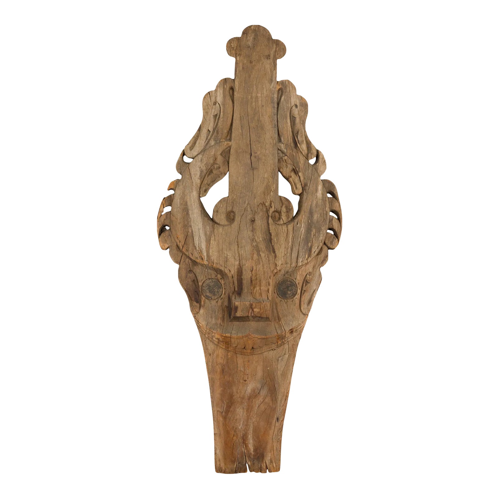 Large Indonesian Hand Carved Singa Singa Tribal Carving from Sumatra ...