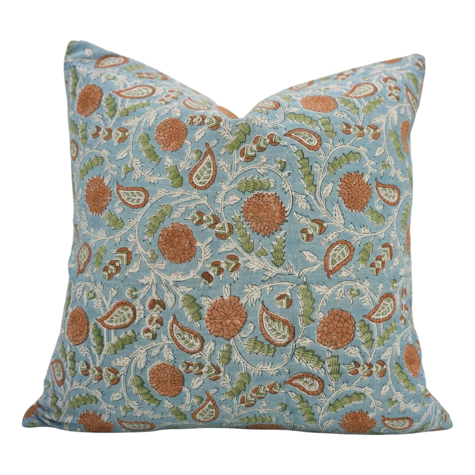 Viscose Linen Cushion Cover 18x18 Inch- Gopia | Chairish