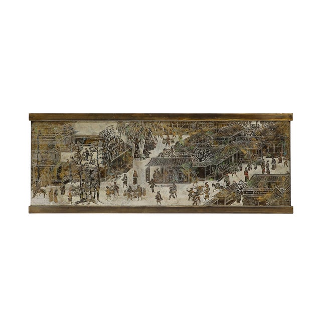 Mid-Century Spring Festival Bronze Cocktail Table Signed Philip ...