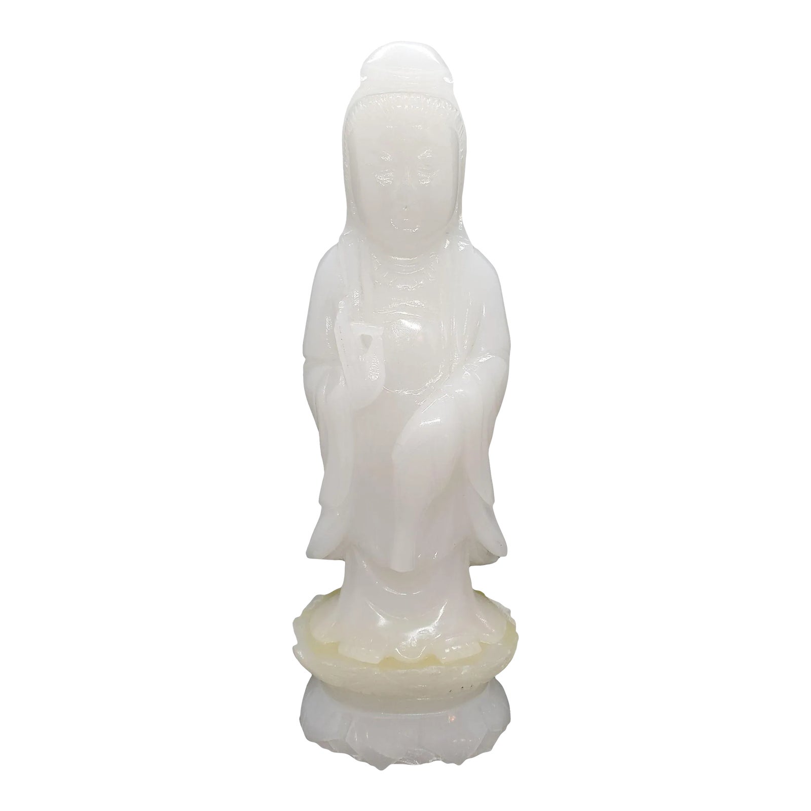 1980s Asian Stone Priestess Statue | Chairish