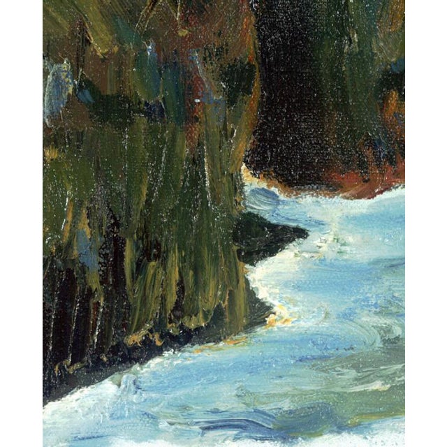 Nancy T Van Ness Cliffs of Mohr Ireland Framed Oil Paintings | Chairish