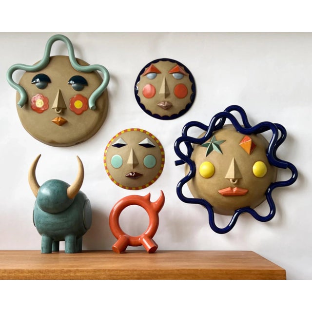 "Bloom" Ceramic Stoneware Wall Sculpture by Keavy Murphree | Chairish