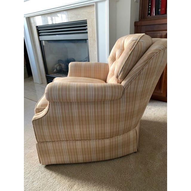 Small Upholstered Club Chair | Chairish